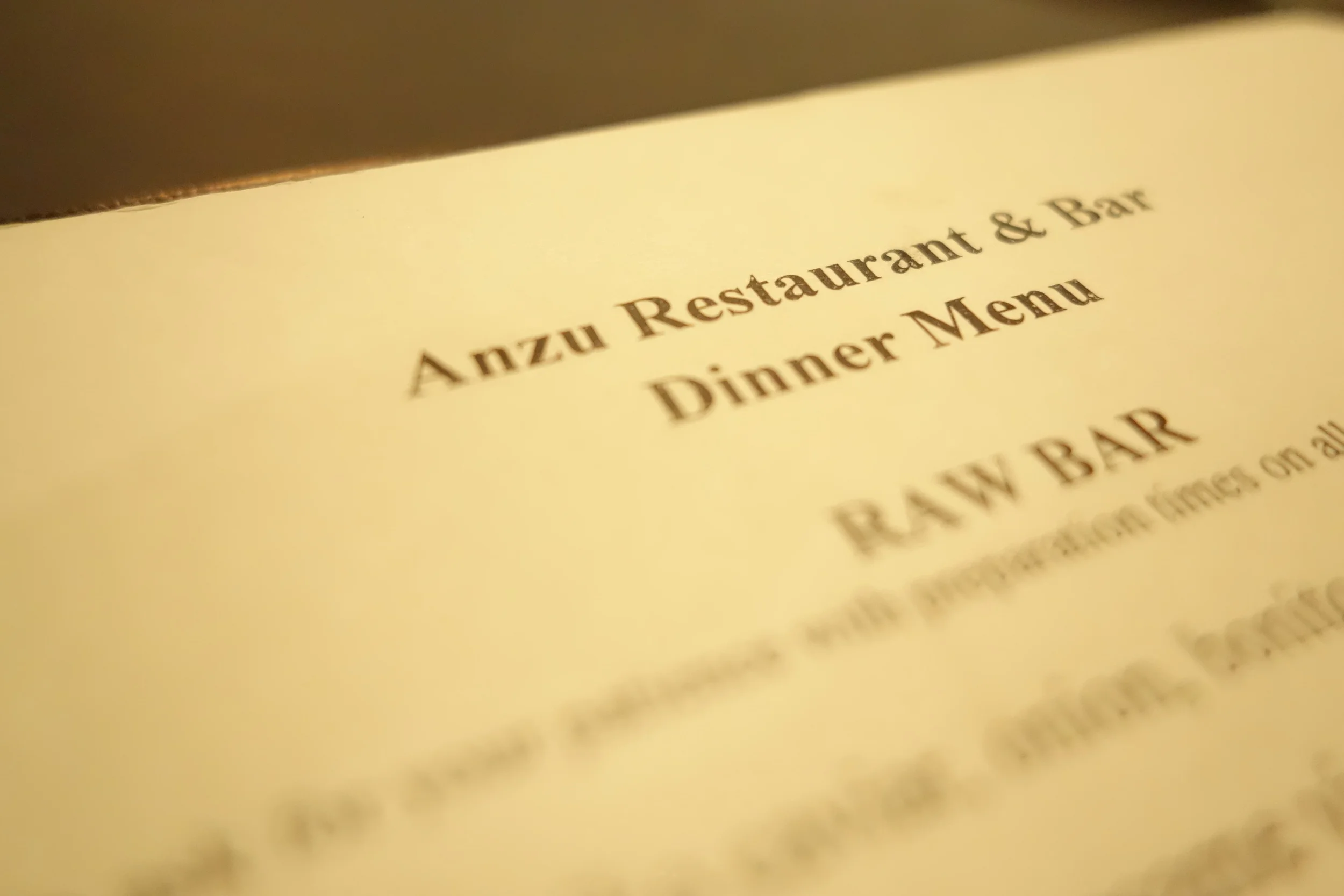 Asian Fusion at Anzu Restaurant - Interview with Executive Chef Michael ...