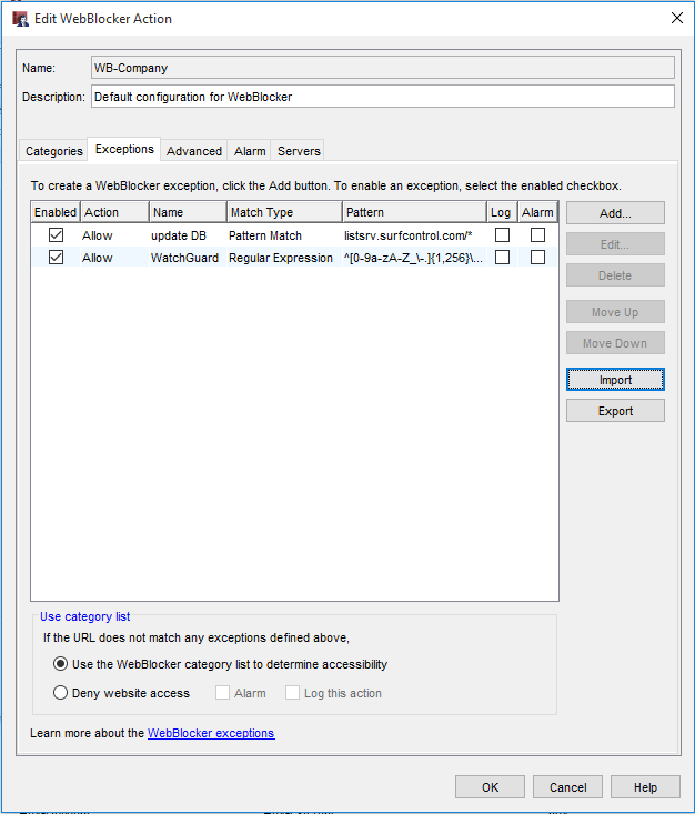 Setting Up WatchGuard WebBlocker — JSCM Group