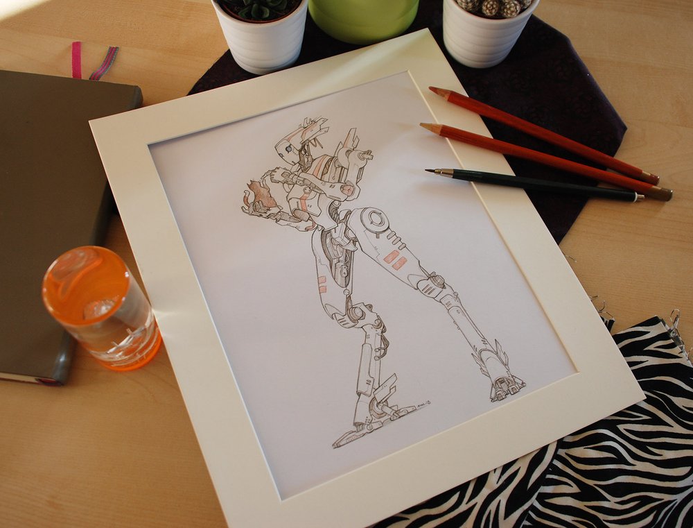 Robot Drawings Pencil