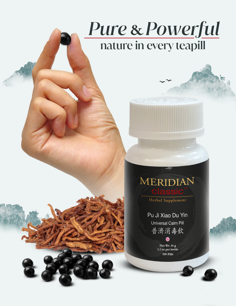 Meridian Classic Tea Pills: Tradition and Purity in Wellness — KAMWO