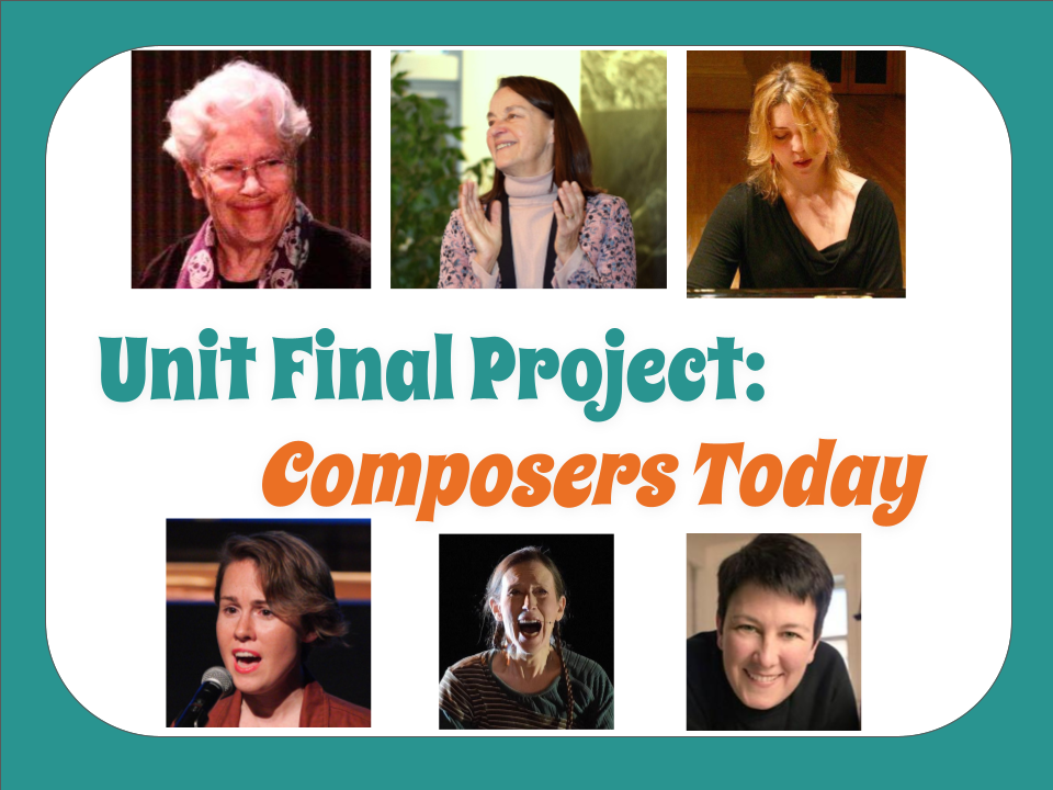 Contemporary Female Composers: Modern Music Unit Final Project — Ms ...
