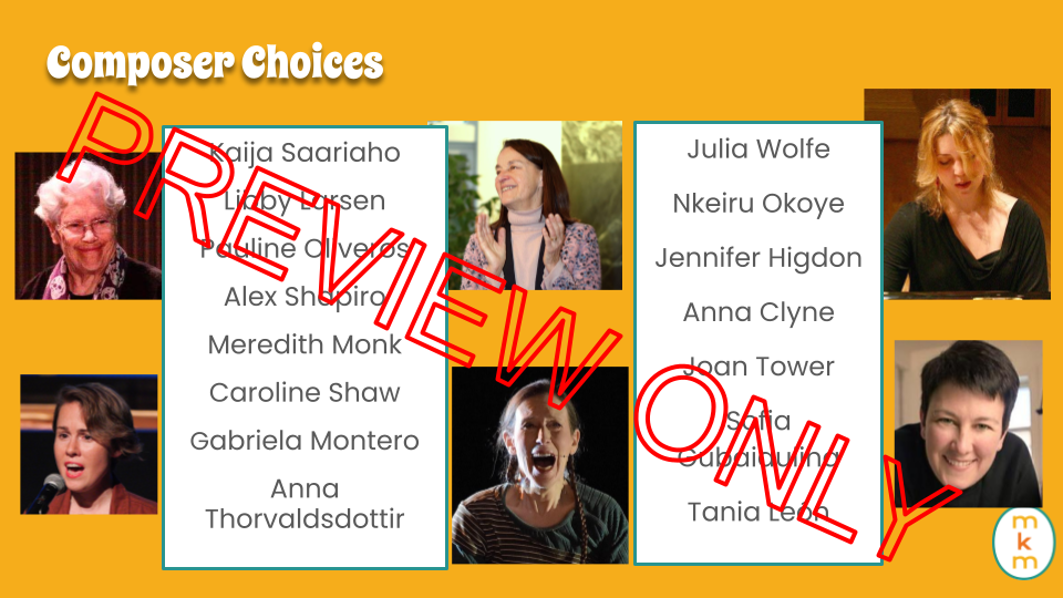 Contemporary Female Composers: Modern Music Unit Final Project — Ms ...