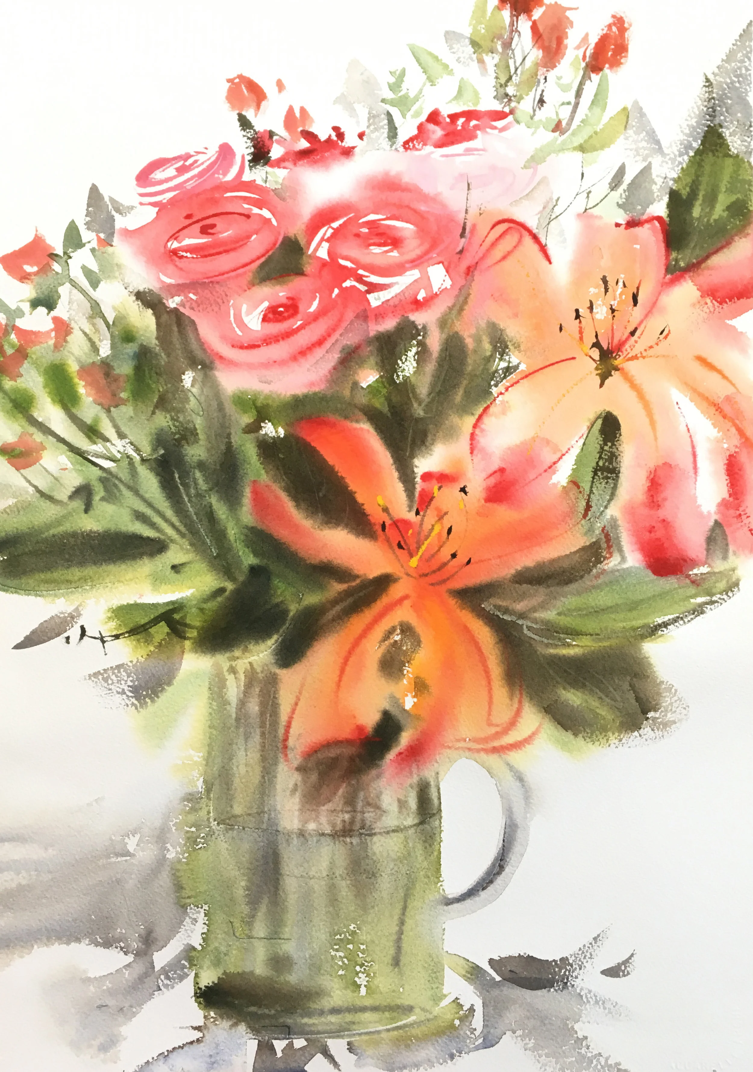 Wet Into Wet Flowers — Stephen Berry Art