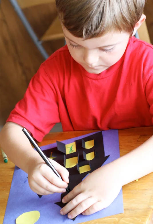 Haunted House Halloween Cut-out — Sarah Jane Studios