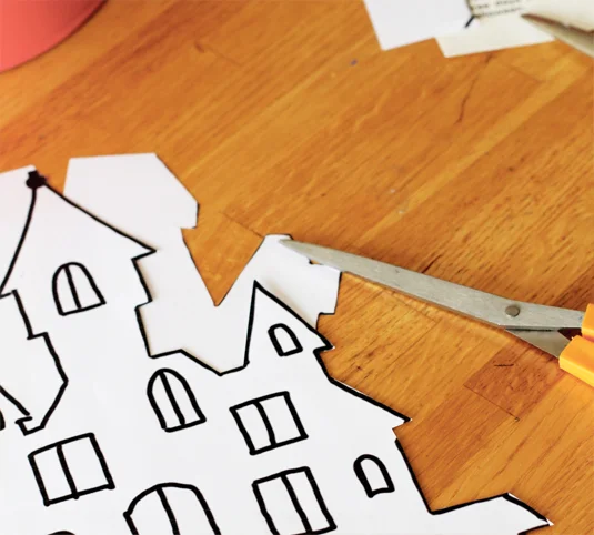 Haunted House Halloween Cut-out — Sarah Jane Studios