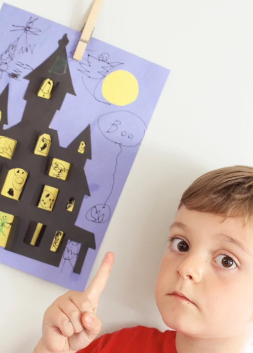 Haunted House Halloween Cut-out — Sarah Jane Studios