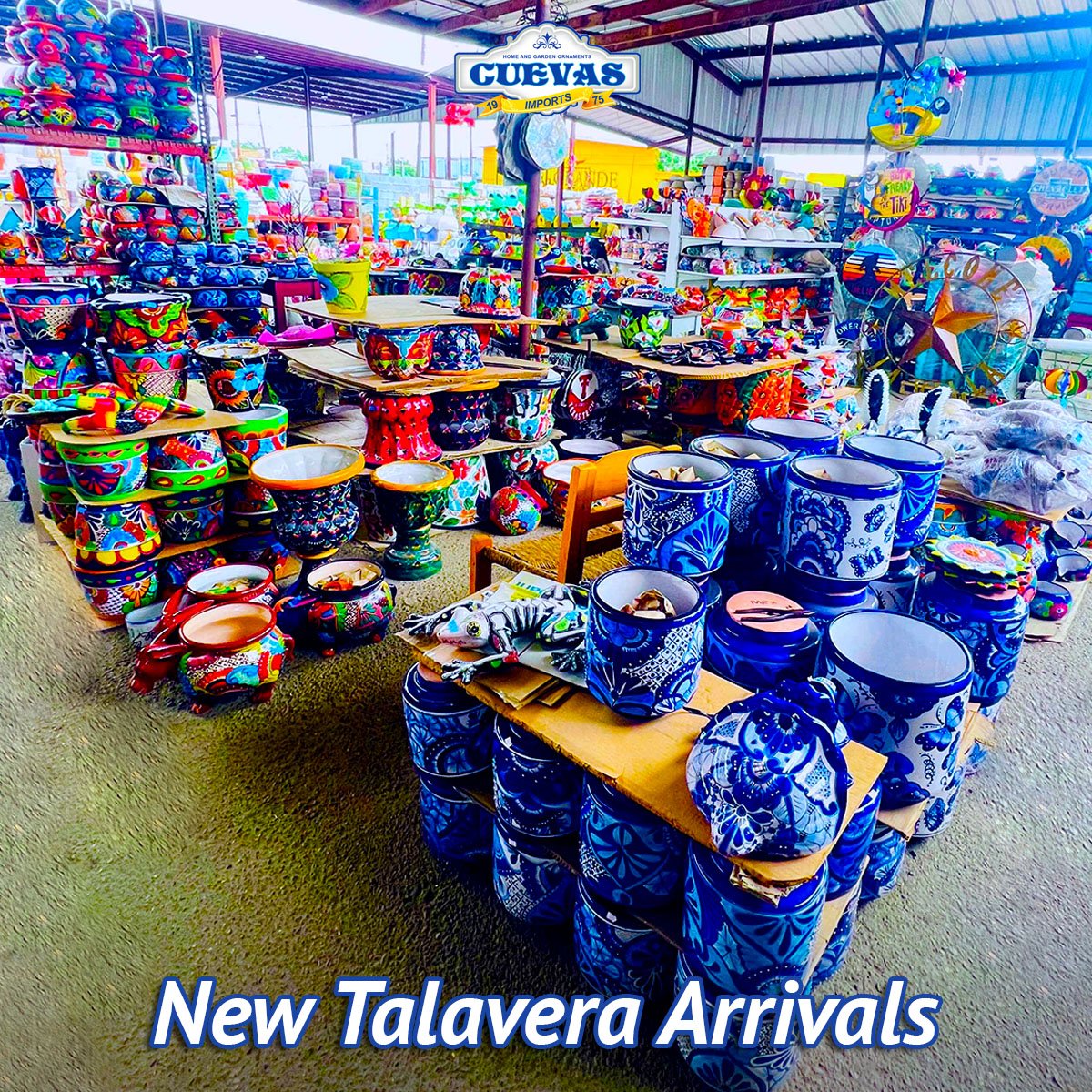 Cuevas Wholesale Mexican Imports | Metal Yard Art & Talavera