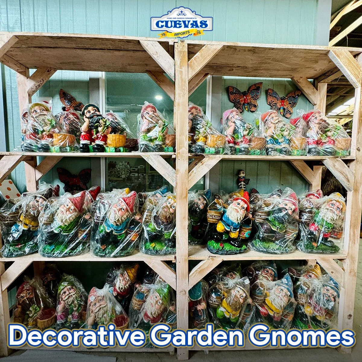 Wholesale Garden Gnomes | Handcrafted Outdoor Yard Decor | Cuevas Imports