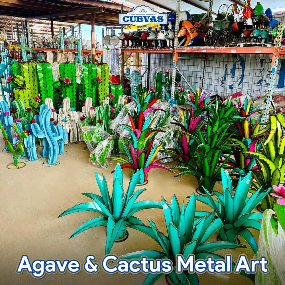 Agave Plants | Metal Yard Art Decor | Cuevas Imports