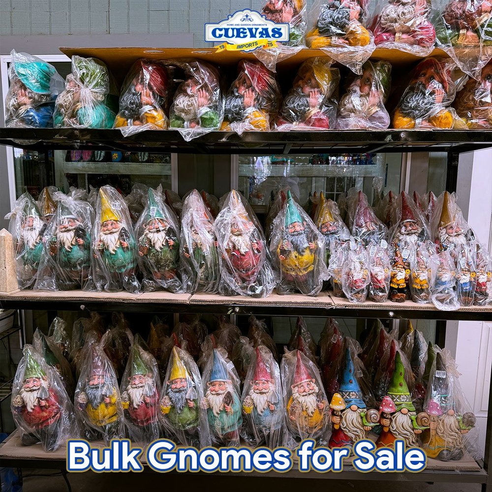 Wholesale Garden Gnomes | Handcrafted Outdoor Yard Decor | Cuevas Imports
