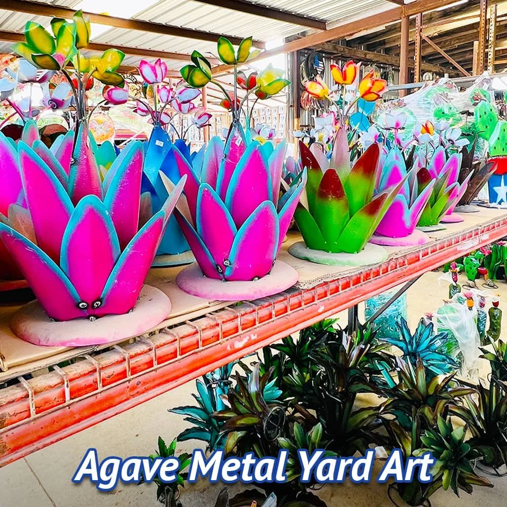 Agave Plants | Metal Yard Art Decor | Cuevas Imports