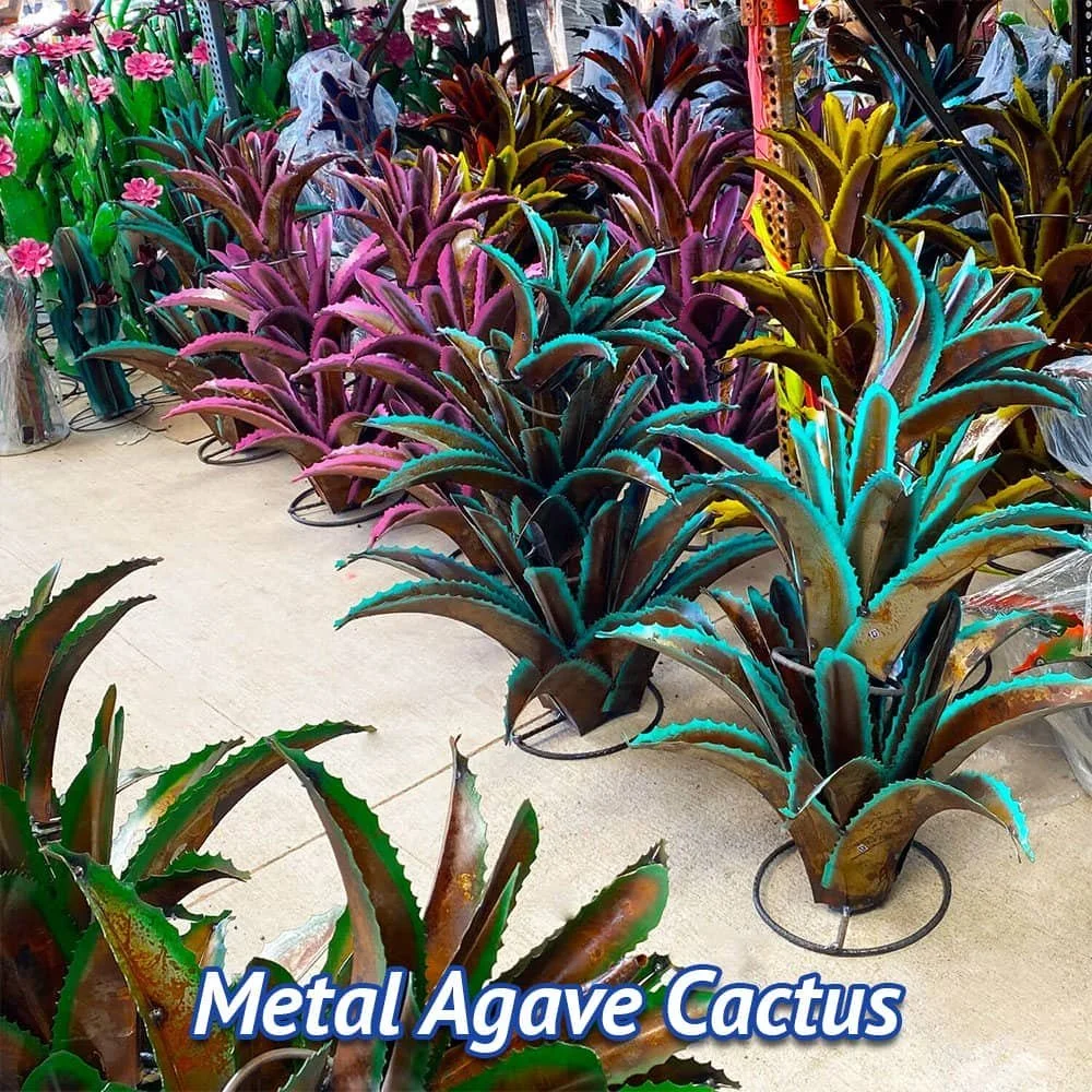 Agave Plants | Metal Yard Art Decor | Cuevas Imports