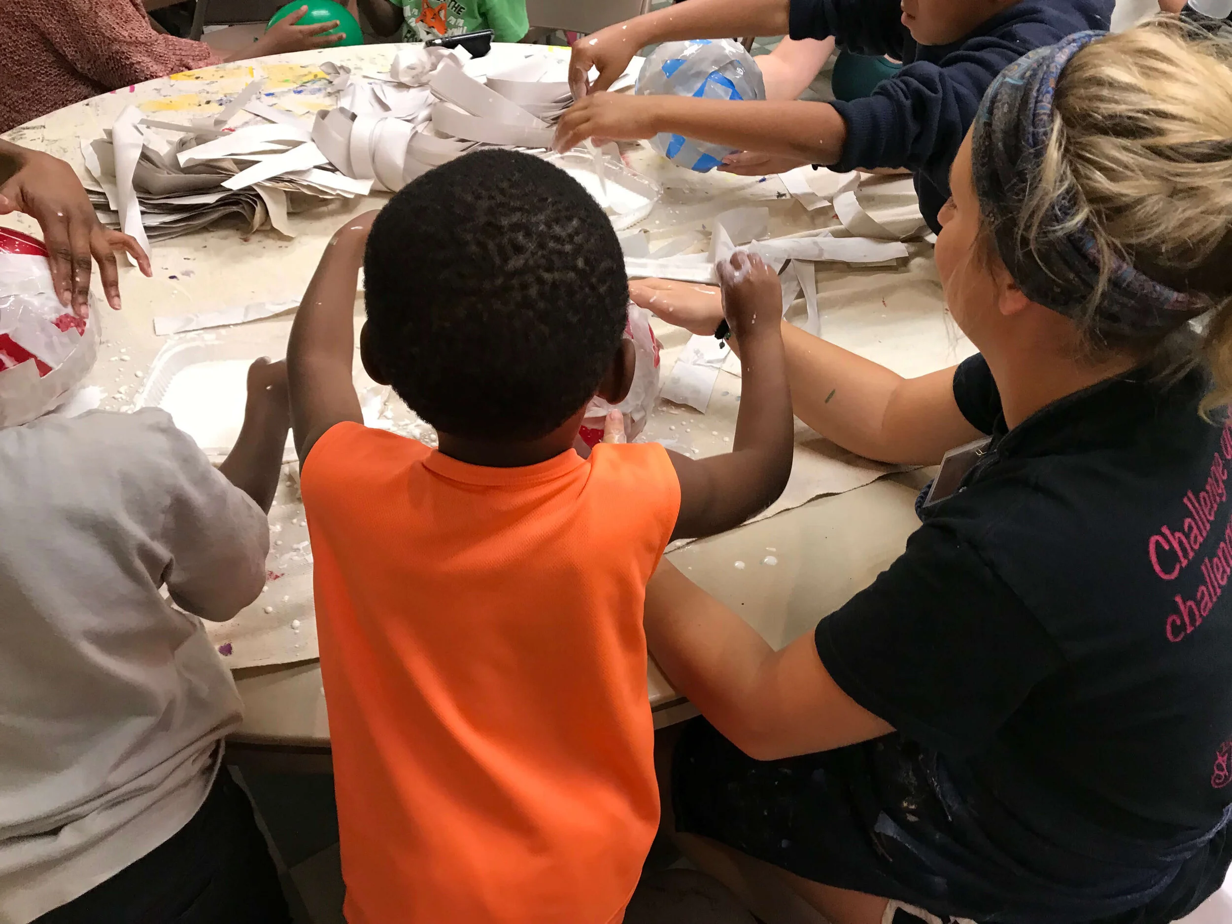 Paper mache balloons with Camp Peace at the Women's Resource Center to ...