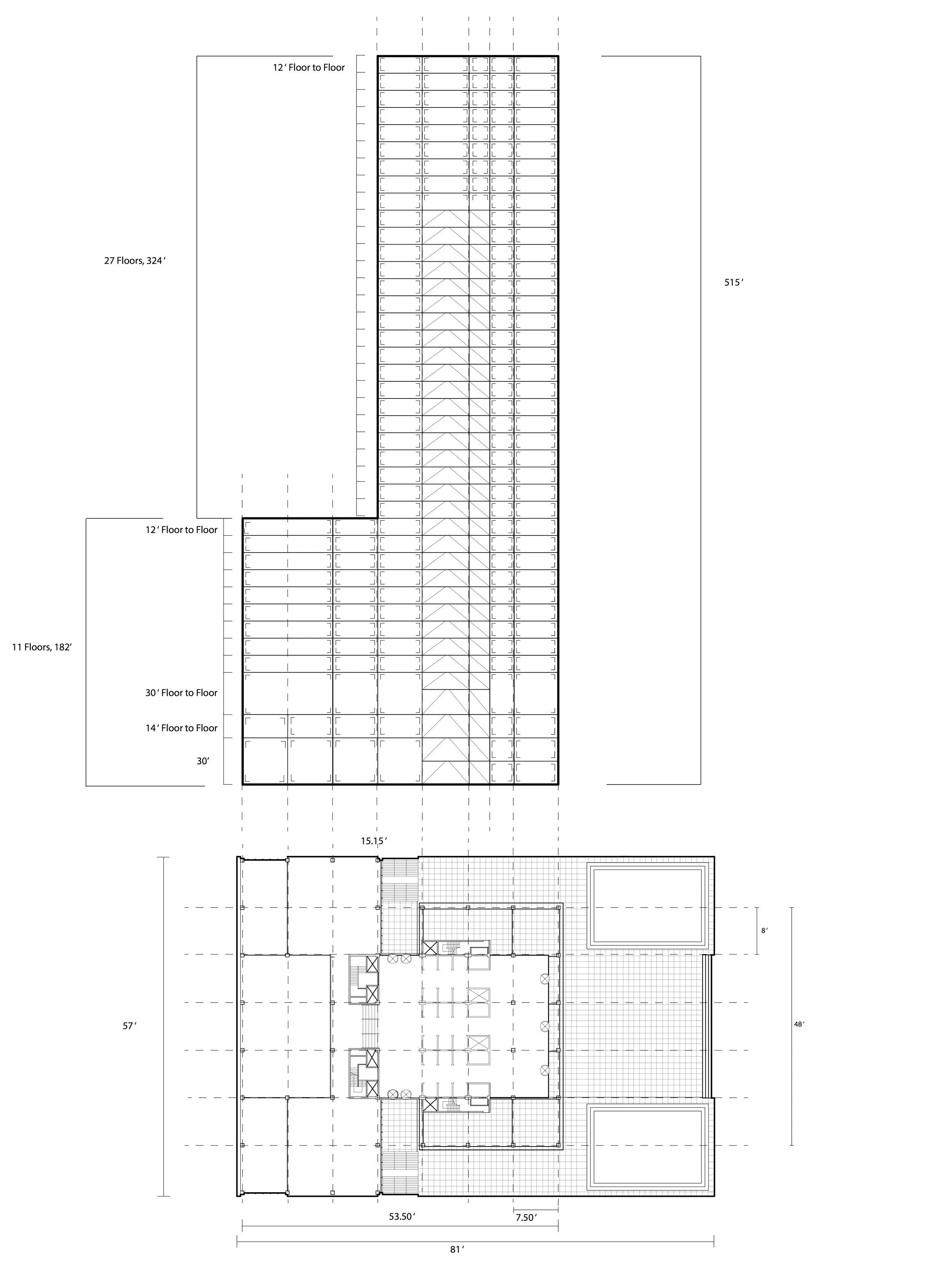 Seagram Building Section