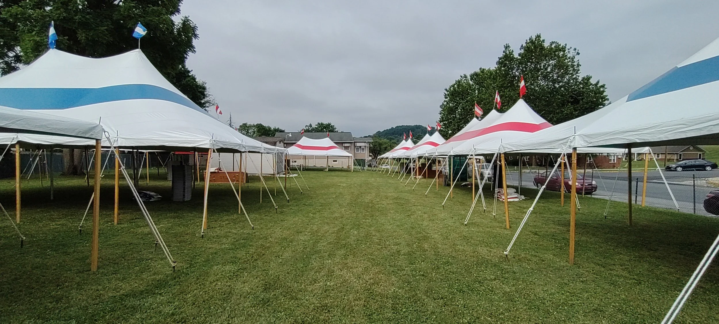 Striped Tents