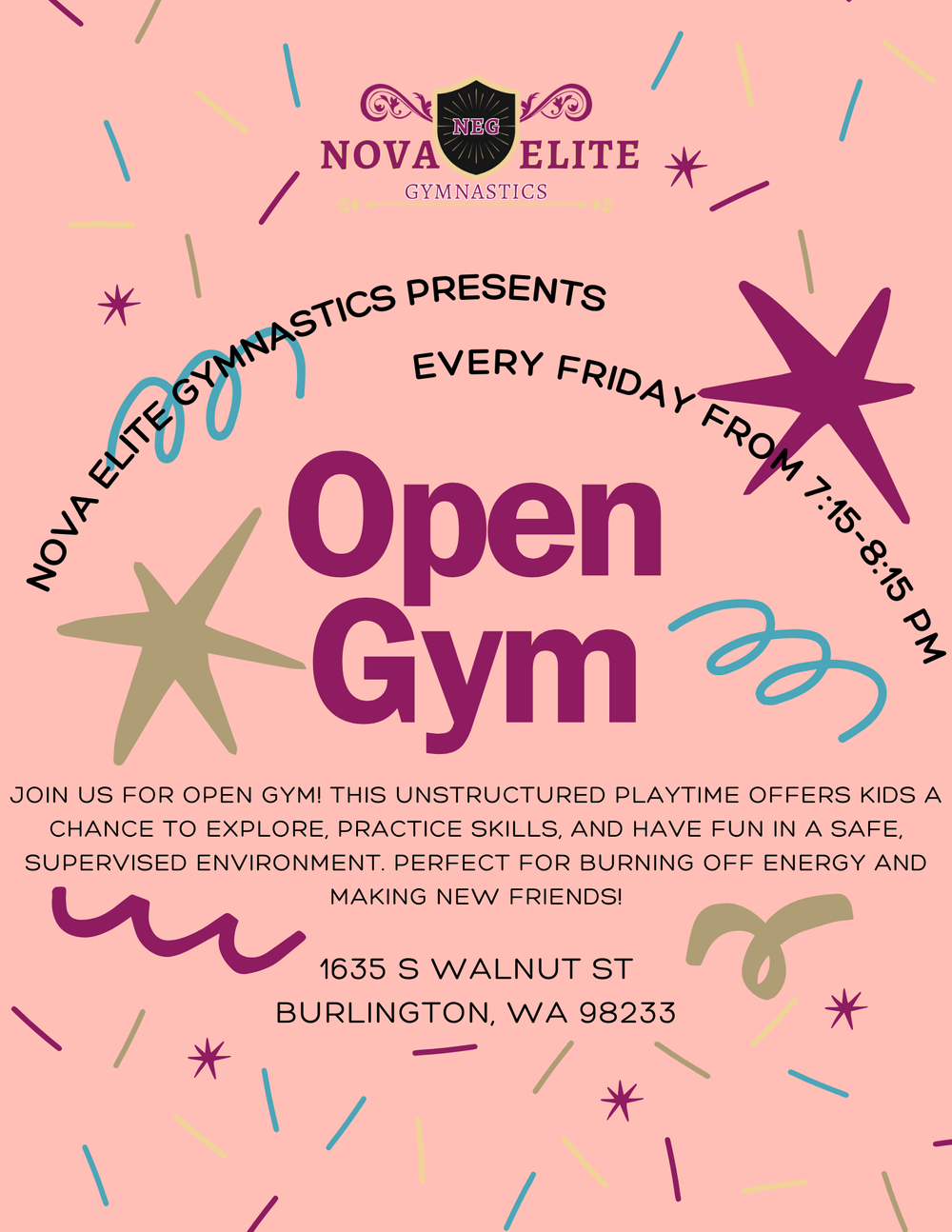 Open Gym in Burlington — Nova Elite Gymnastics