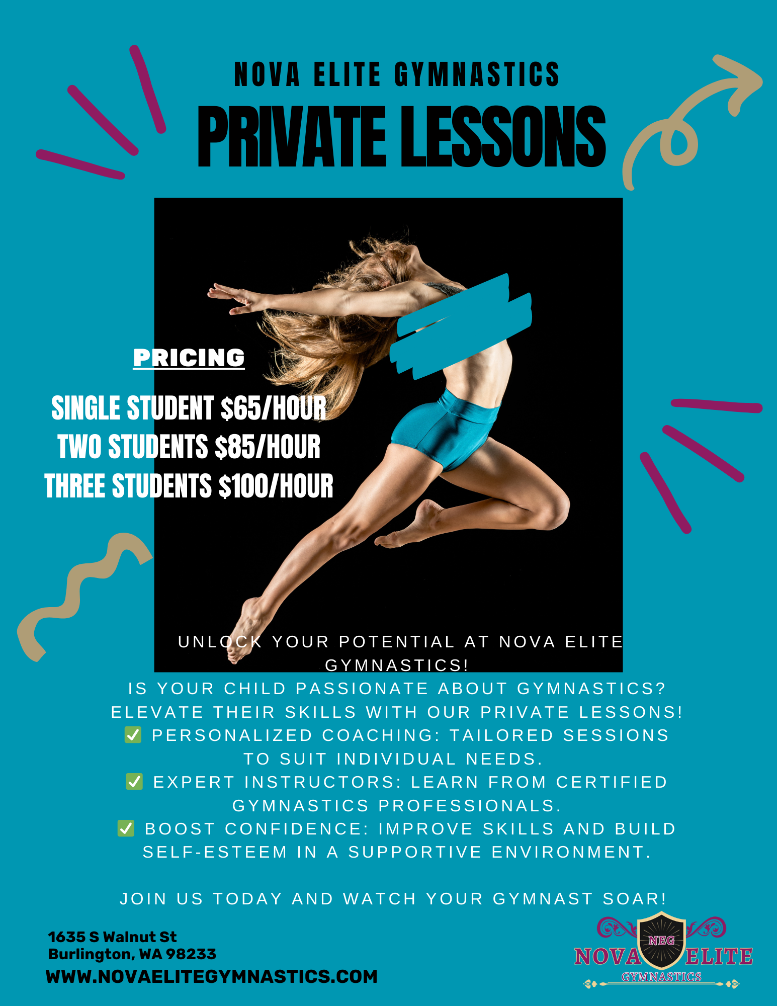 Private Gymnastics Lessons in Burlington — Nova Elite Gymnastics