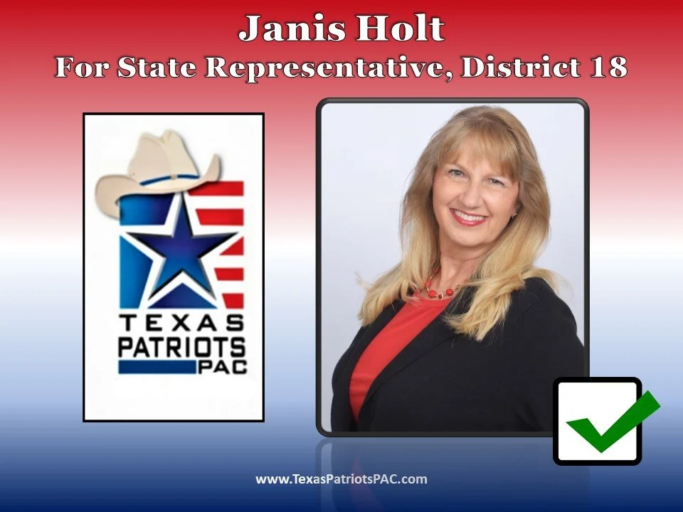 State Representative, District 18 — Texas Patriots PAC