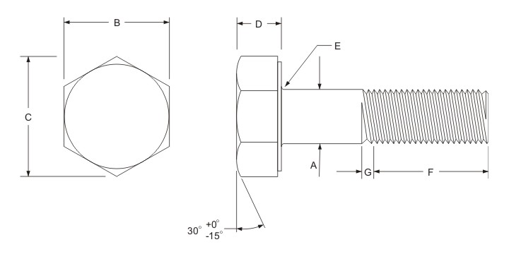 Bolt Dimensions — Baden Steelbar & Bolt Corp.