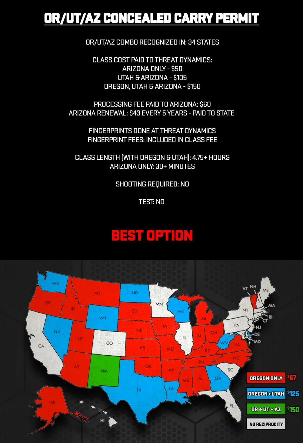 Oregon Concealed Handgun Licensing Classes | Threat Dynamics