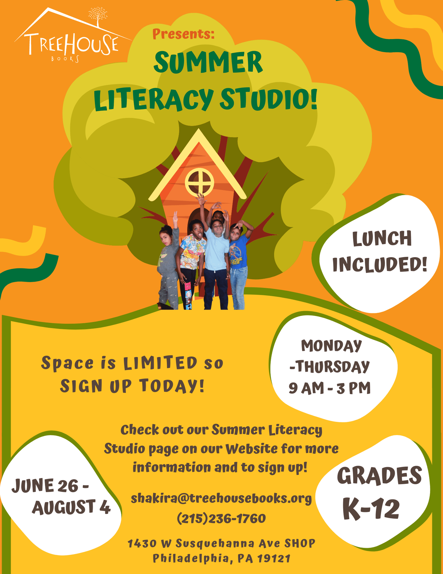 Summer Literacy Studio — Tree House Books