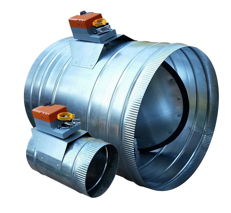 Hvac Duct Damper Smart Thermostat Controlled HVAC Duct Damper : 4