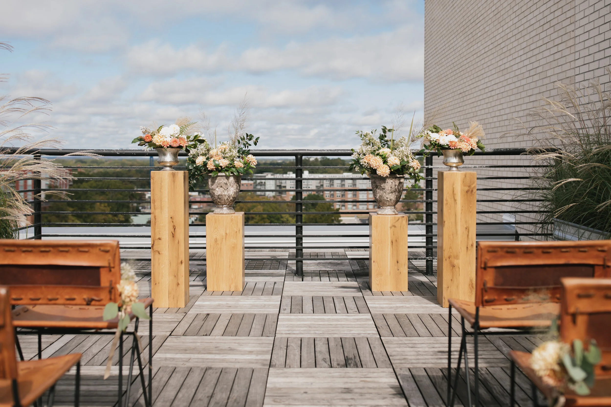 Jae + Shaun's Fall Rooftop Wedding at The Durham Hotel | Blog | Merritt ...