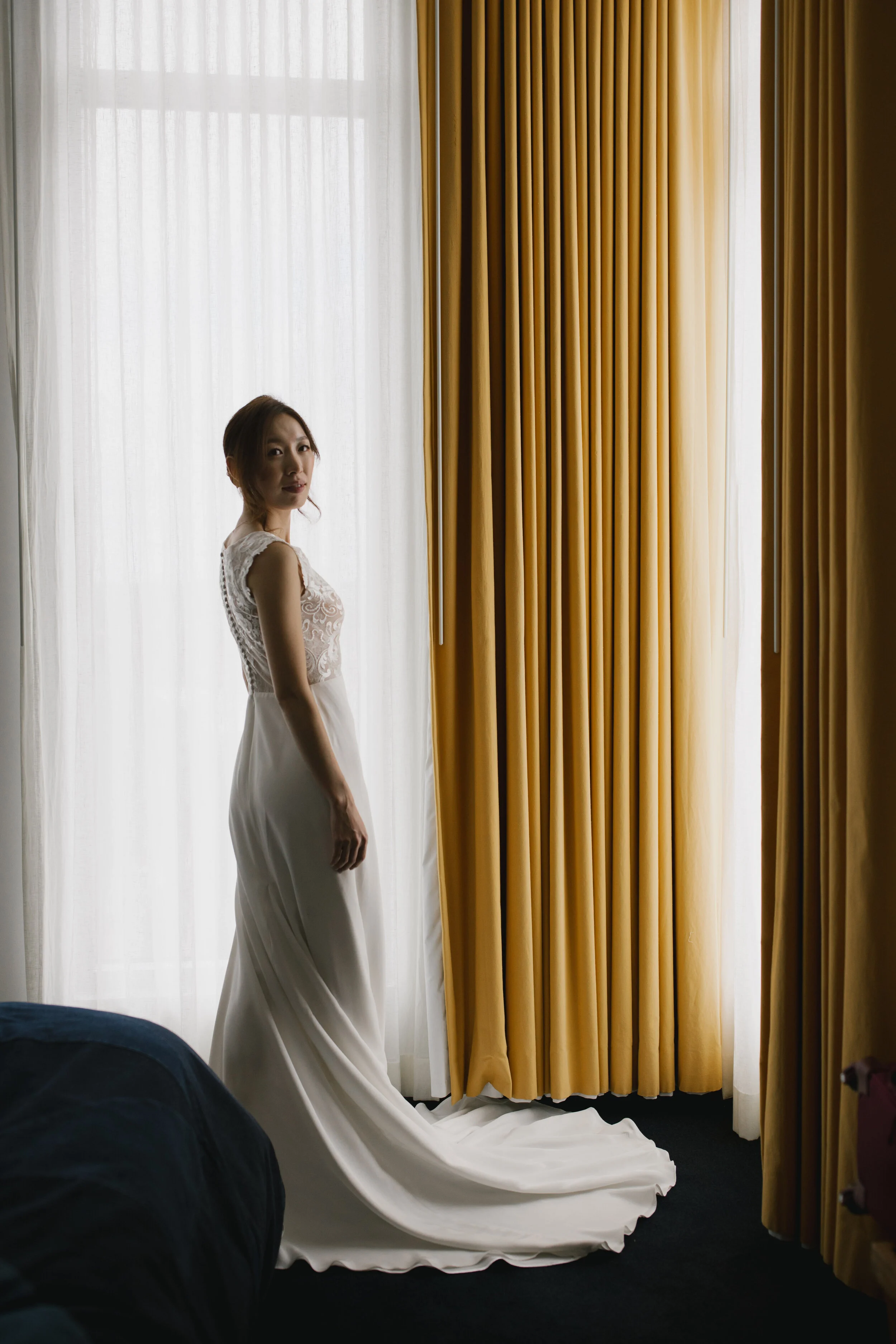 Jae + Shaun's Fall Rooftop Wedding at The Durham Hotel | Blog | Merritt ...