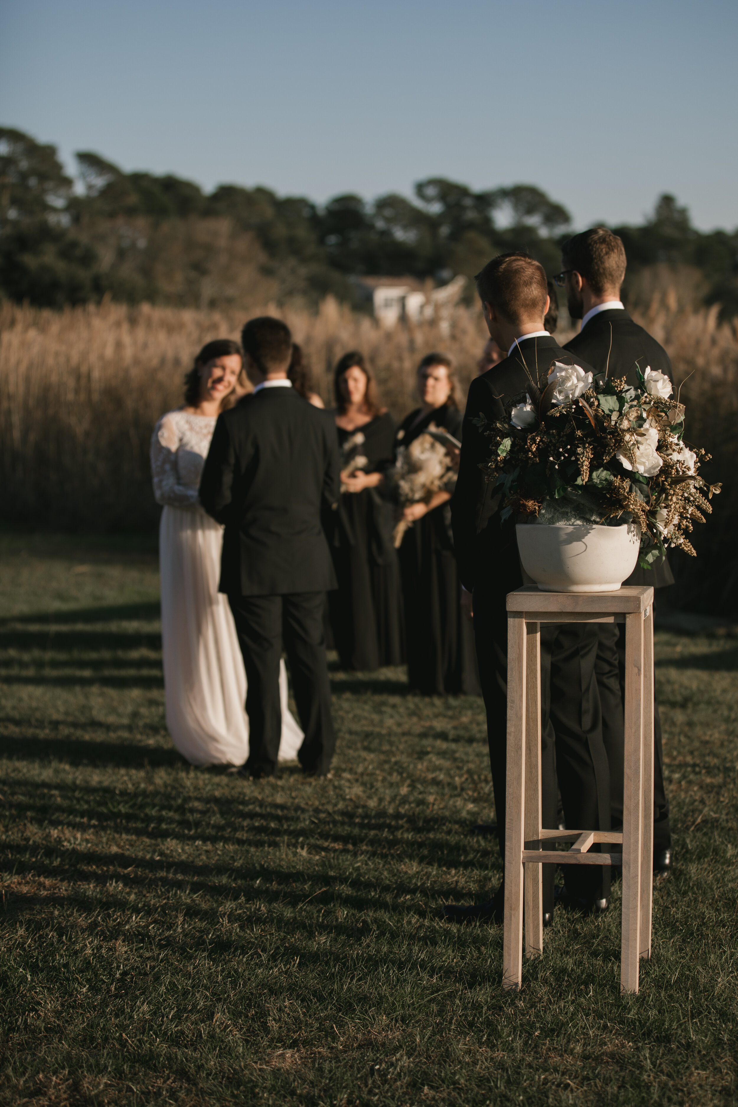 Rebekah + Robert's Fall Wedding in the Outer Banks | Blog | Merritt ...
