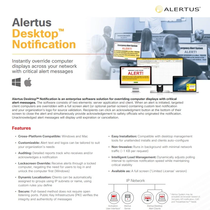Alertus Desktop Notification - Alertus Technologies