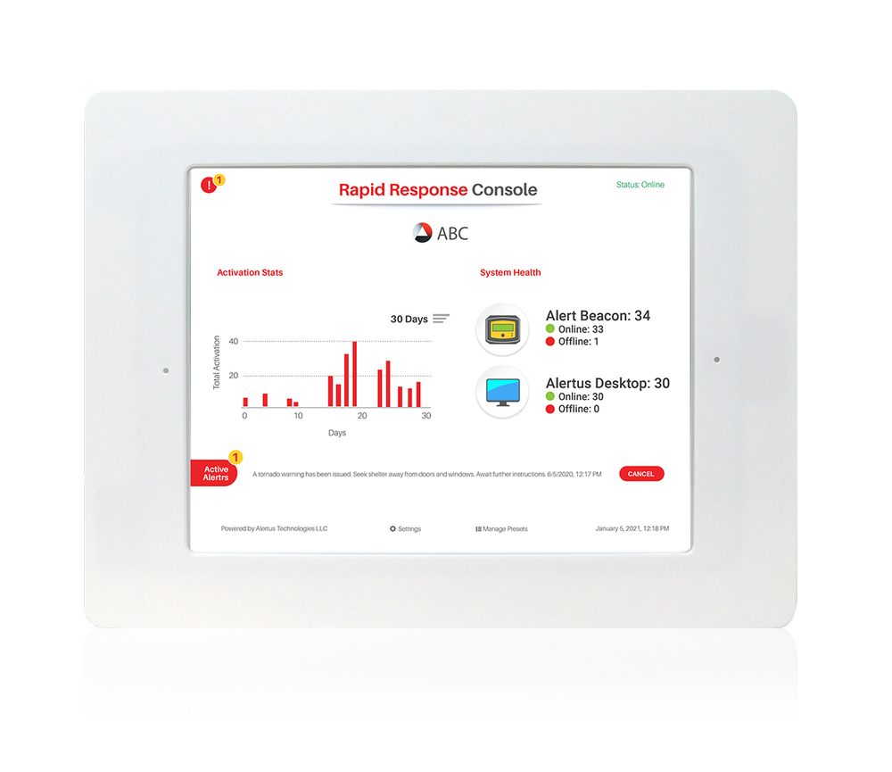 Rapid Response Console - Alertus Technologies