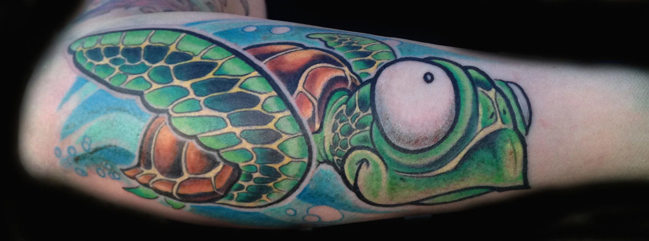 New School Turtle Tattoo