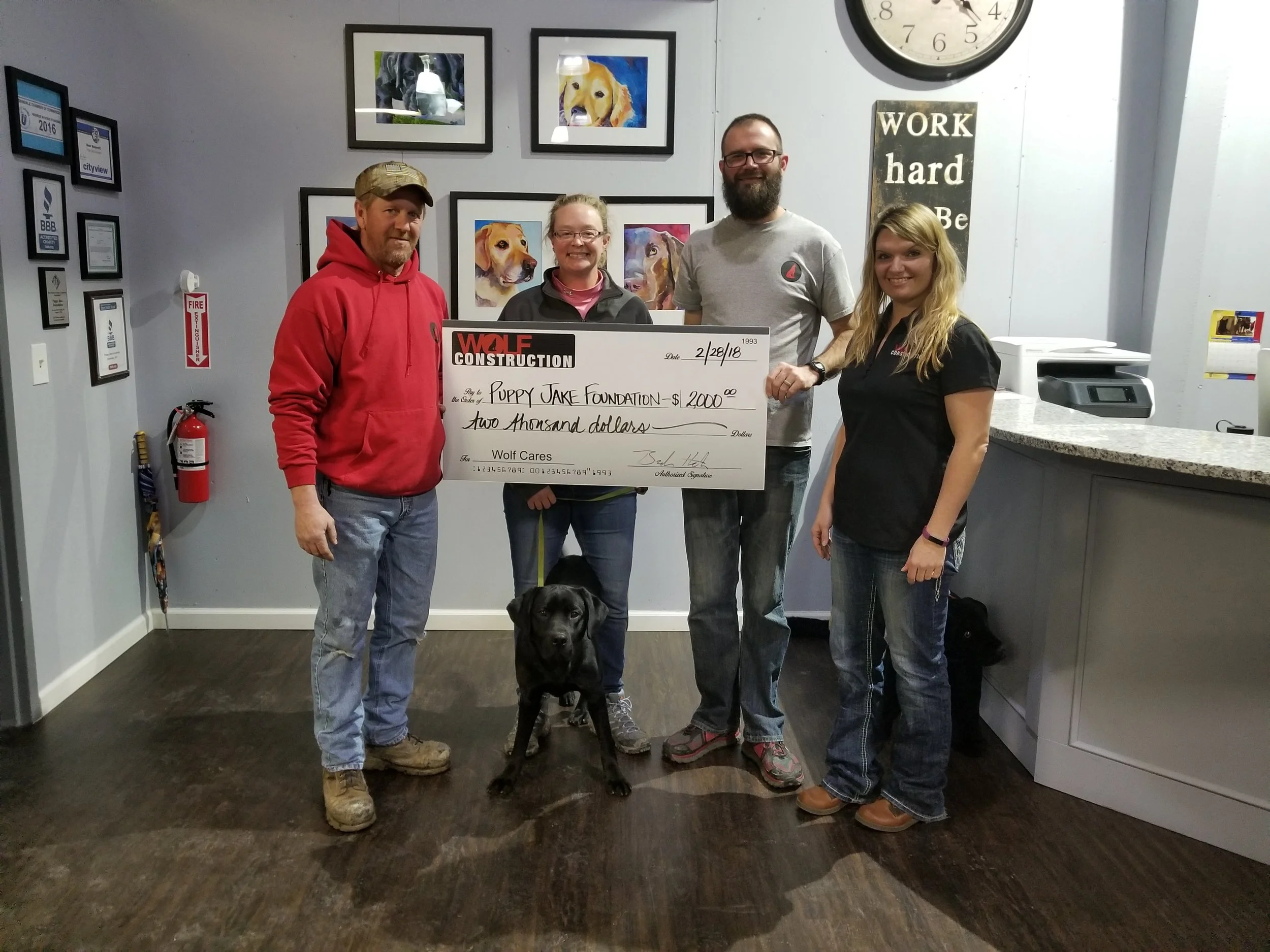 WOLF CARES — WOLF CONSTRUCTION WOLF ROOFING