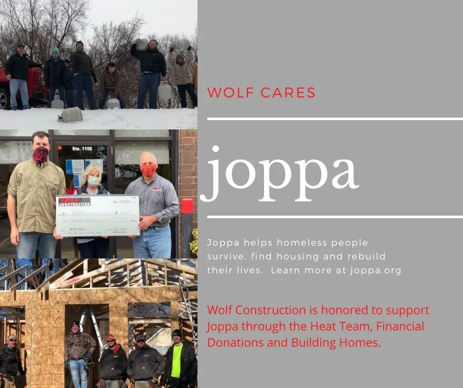 WOLF CARES — WOLF CONSTRUCTION WOLF ROOFING