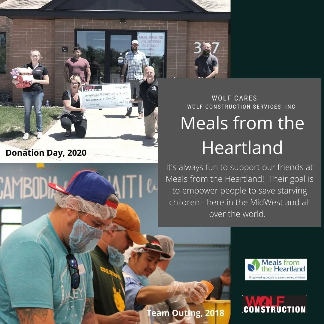 WOLF CARES — WOLF CONSTRUCTION WOLF ROOFING