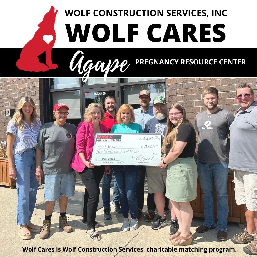 WOLF CARES — WOLF CONSTRUCTION WOLF ROOFING