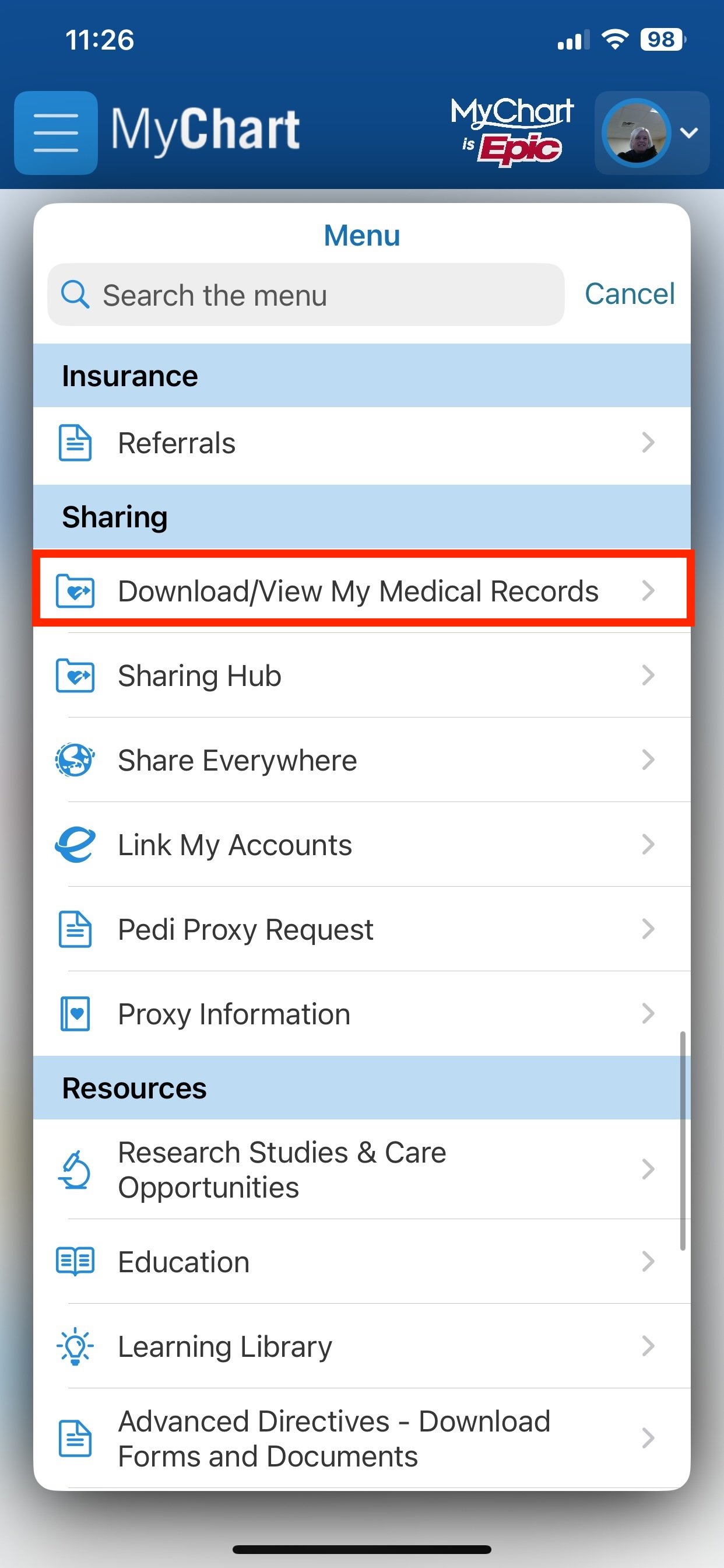 Download MyChart Records — Advanced Diagnostic Pain Treatment Centers