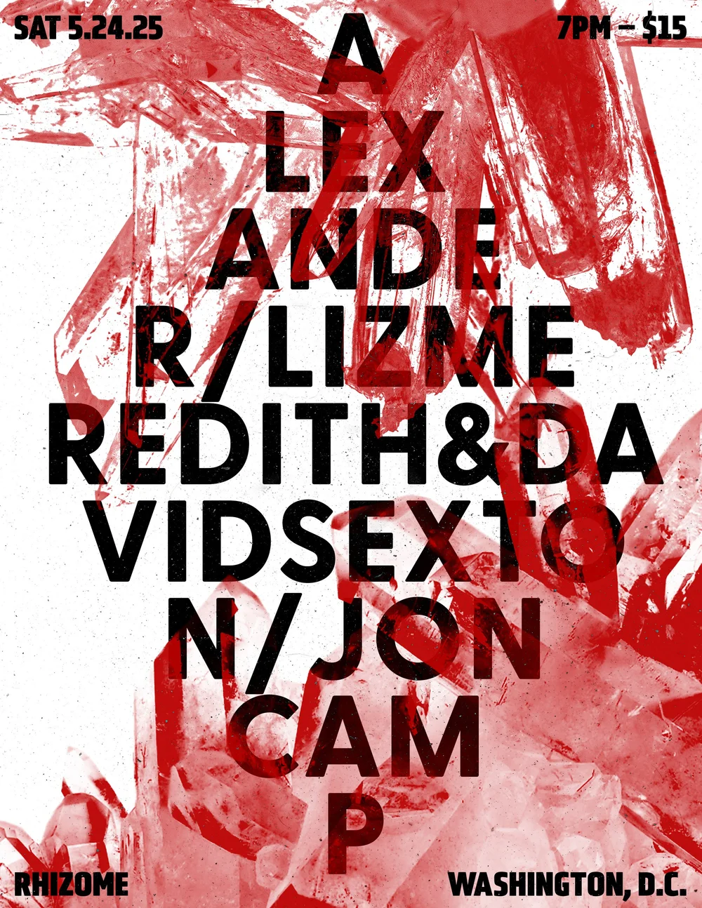 Alexander / Liz Meredith & David Sexton / Jon Camp — Rhizome DC