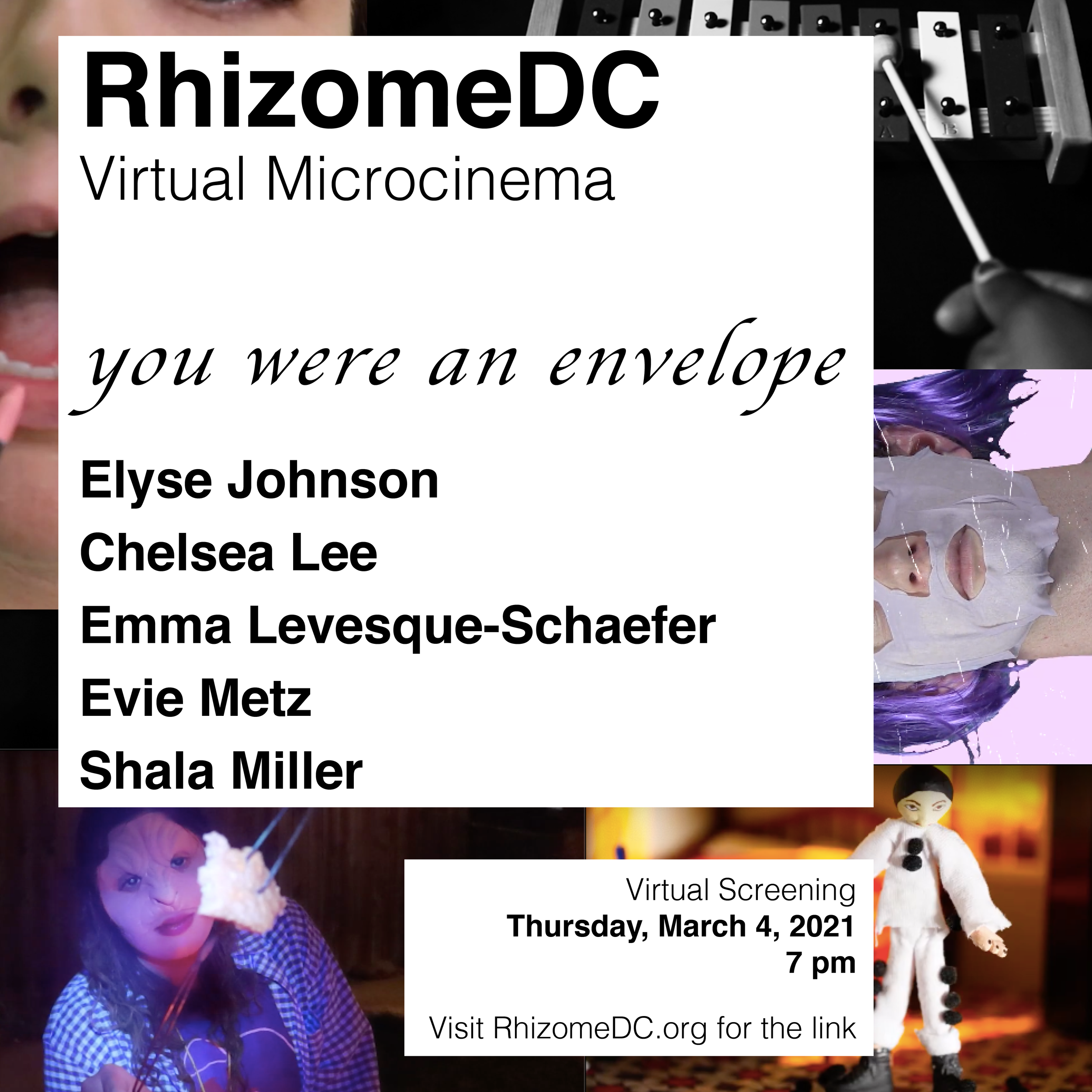 ONLINE EVENT: Microcinema - Shorts by Emma Levesque-Schaefer / Elyse ...