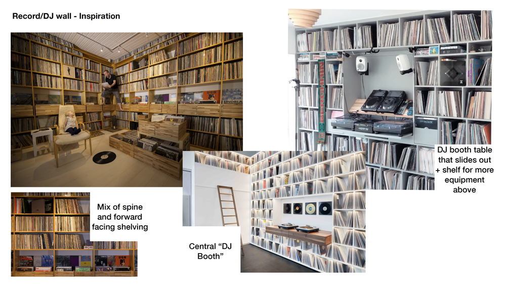ASIP HQ - Custom shelving and DJ setup — A STRANGELY ISOLATED PLACE