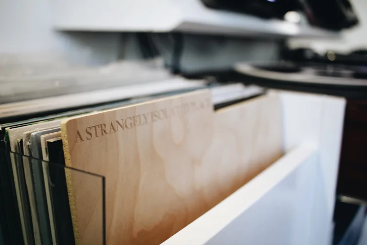 ASIP HQ - Custom shelving and DJ setup — A STRANGELY ISOLATED PLACE