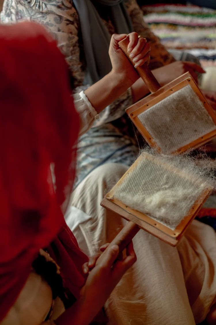 Wool Weaving Workshop in Morocco — The Thread Caravan