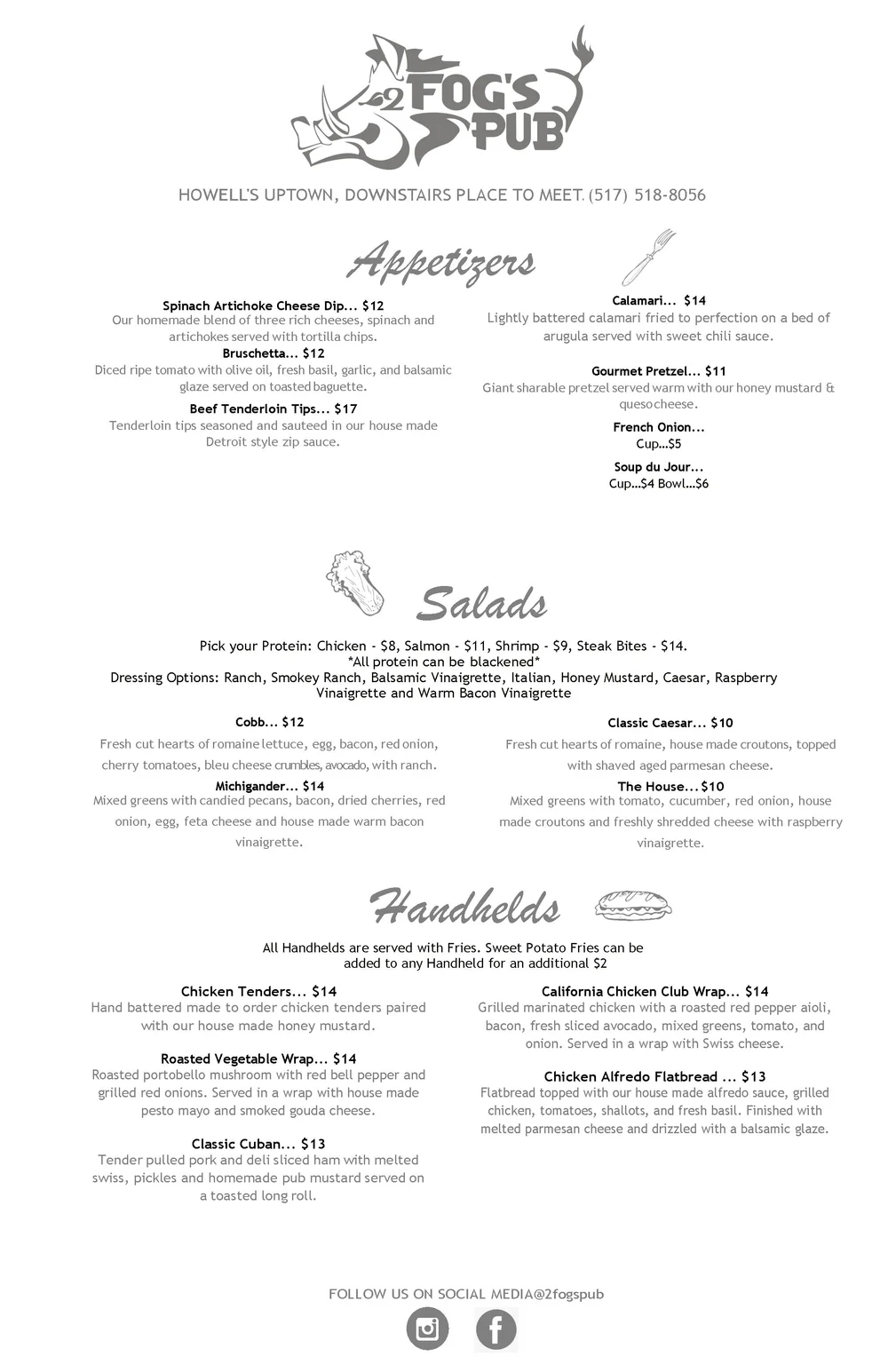 2FOG's Pub - Bar & Restaurant in Howell, MI