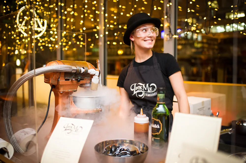 Nitro Ice Cream Parlour — Lick Me Im Delicious Incredible Edible