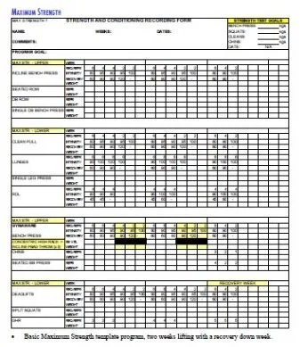 Rugby Workout Plan Pdf | EOUA Blog