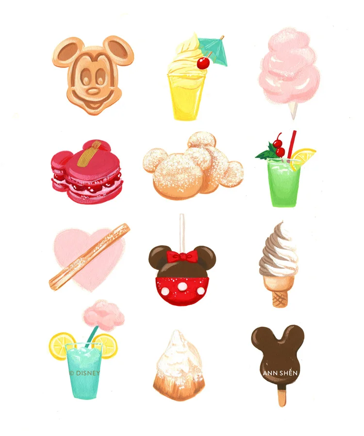 Desserts of Disney — Ann Shen • Illustration & Design