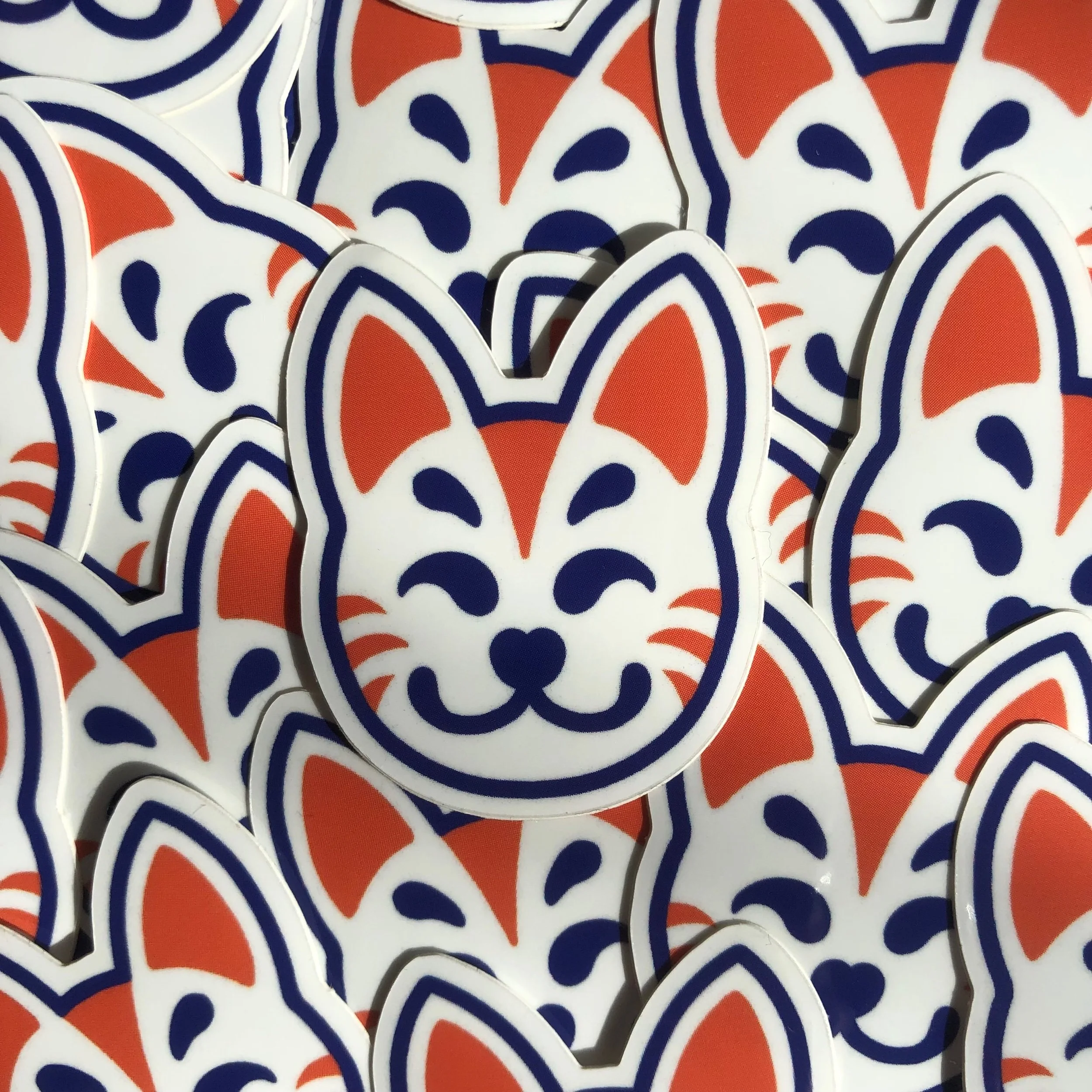 "Kitsune Mask" Sticker — Yeaaah! Studio