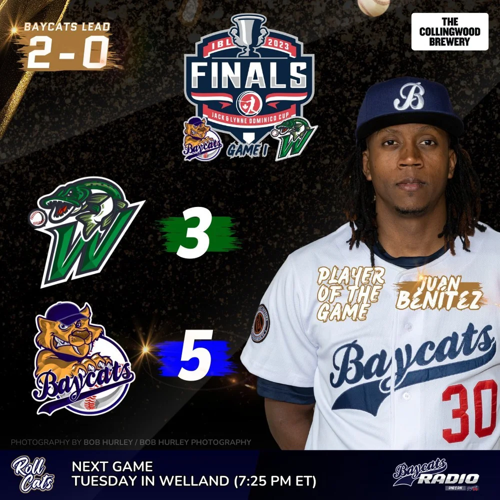 IBL playoffs: Baycats halfway to IBL title — Canadian Baseball Network