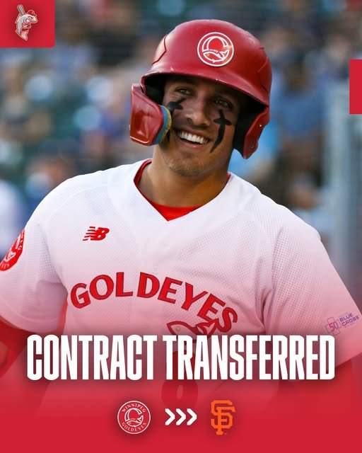 Goldeyes' standout Croes headed to Giants — Canadian Baseball Network