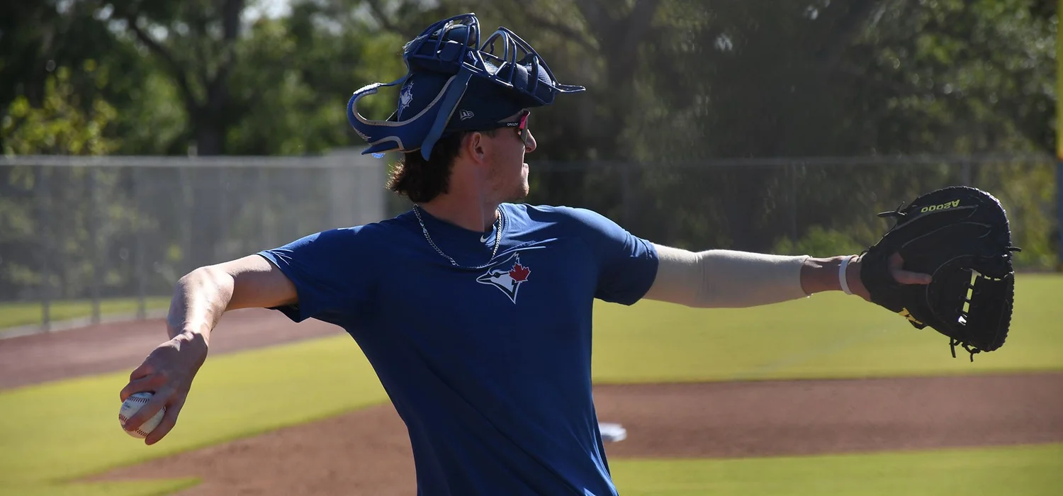 Catcher Huntzinger focusing on defence in first spring training with ...